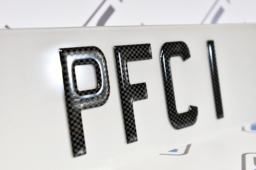 Plates For Cars - Our Products - Carbon Gel Resin Acrylic