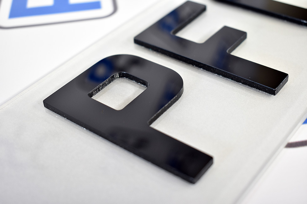 Plates For Cars - Our Products - Laser 4D Acrylic